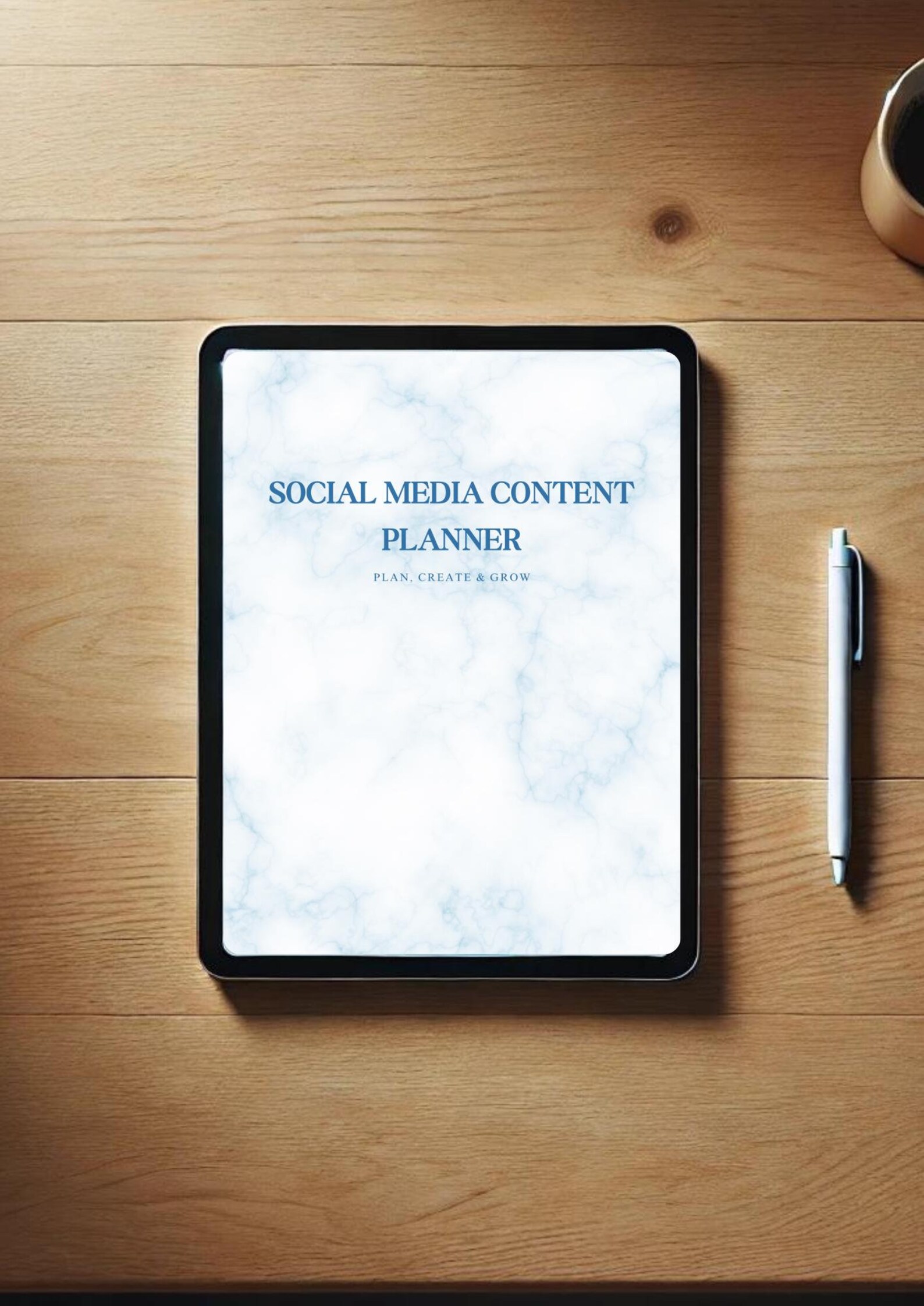 Social Media Content Planner, Printable, Content Creator Planner ...