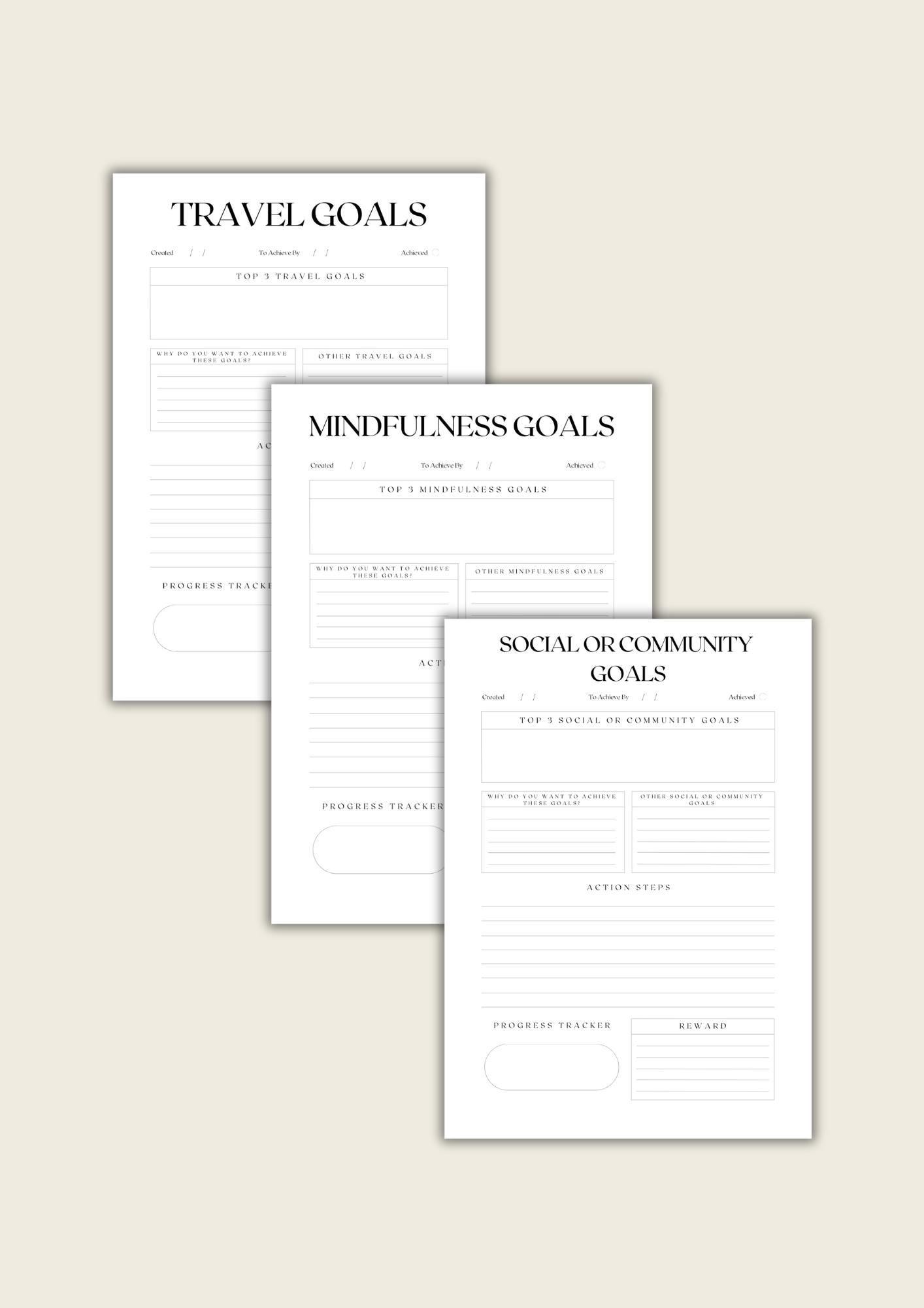 2026 Yearly Vision Board, Goal Setting, Vision Board Printable, Vision ...