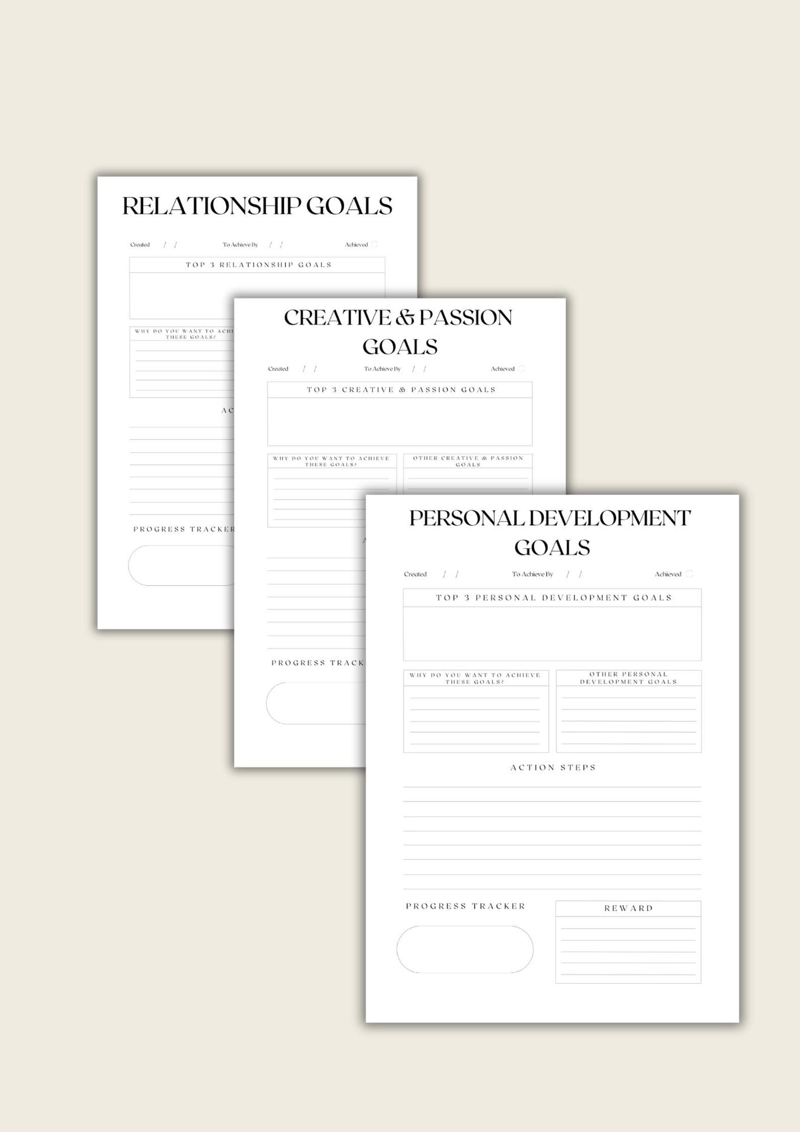 2026 Yearly Vision Board, Goal Setting, Vision Board Printable, Vision ...