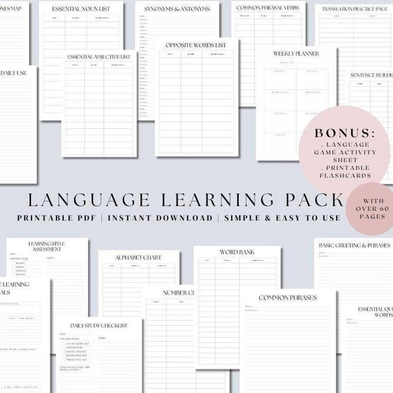 Language Learning - Etsy