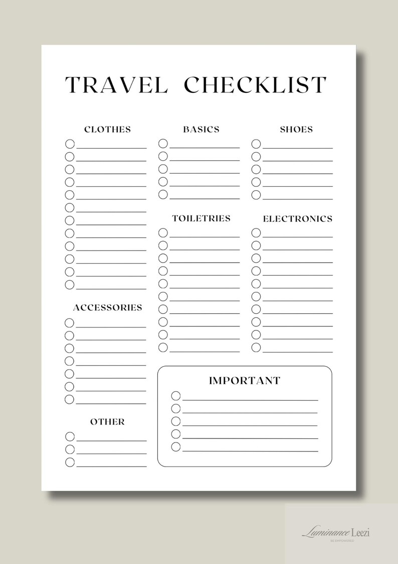 Ultimate Travel Itinerary, Travel Guide, Printable Travel Guide, Travel ...