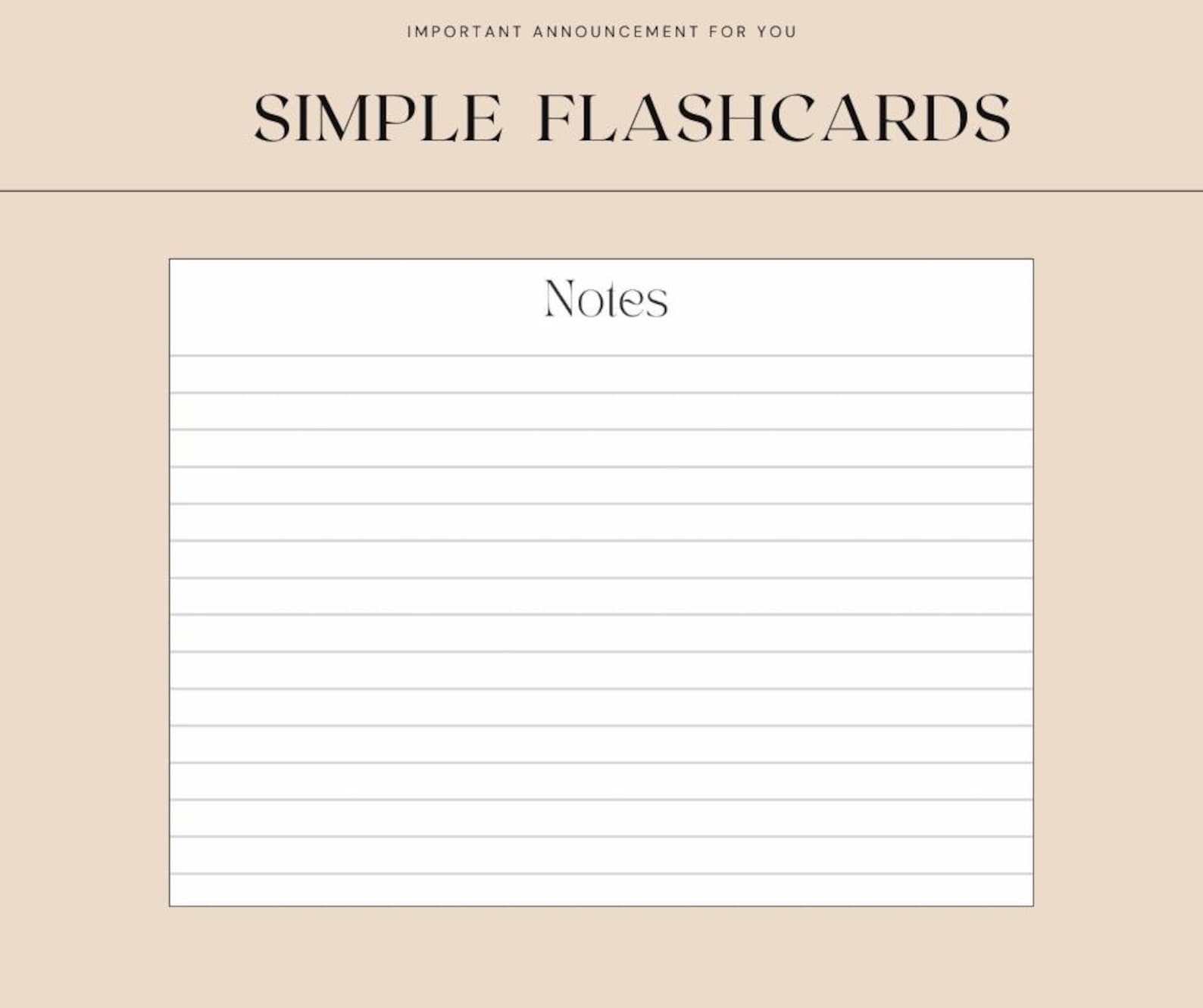 Printable Revision Flashcards, Studying Flashcards, Revision Index ...