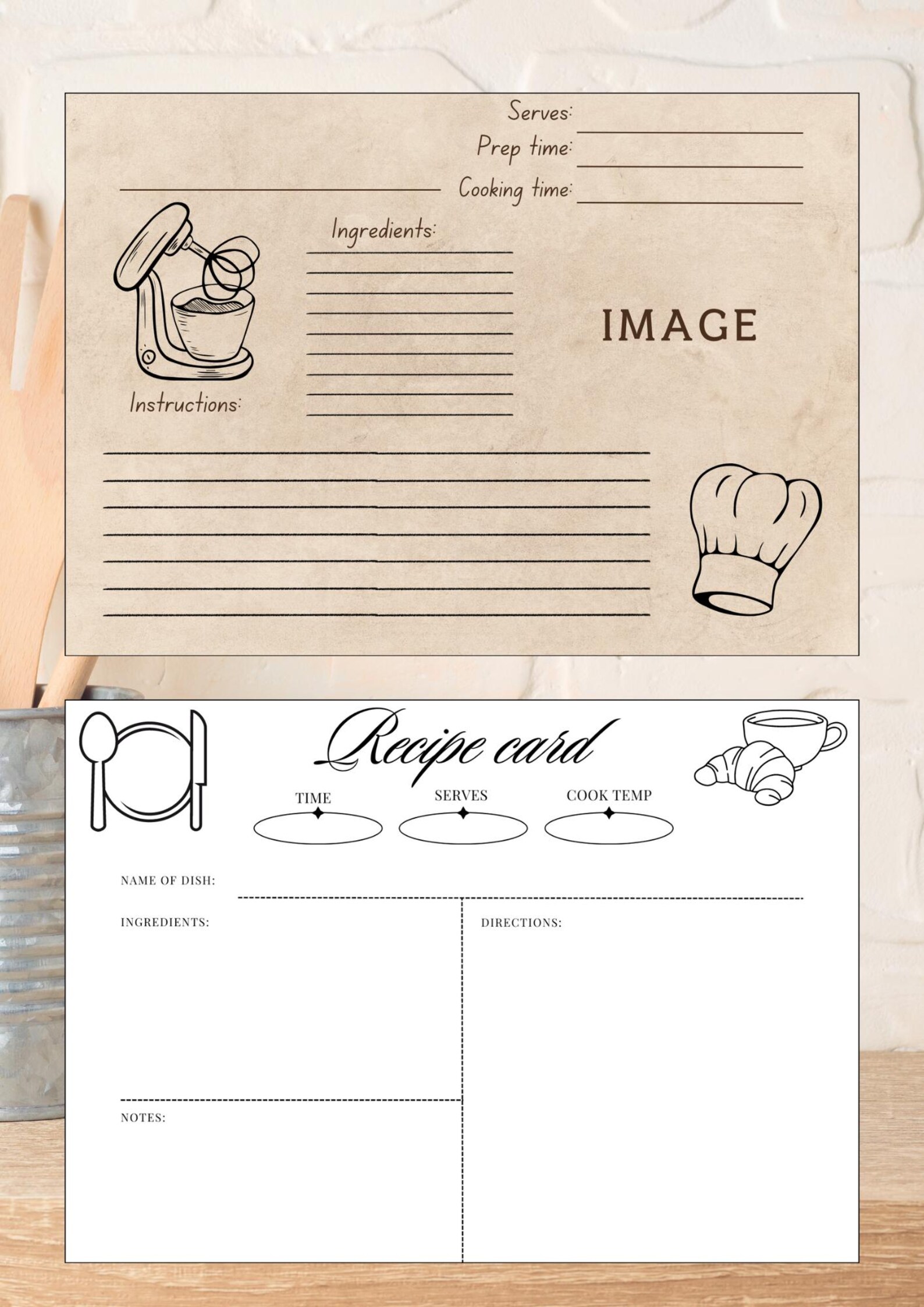 Recipe Cards, Recipe Book, Vintage Recipe Cards, Printable Recipe Cards ...