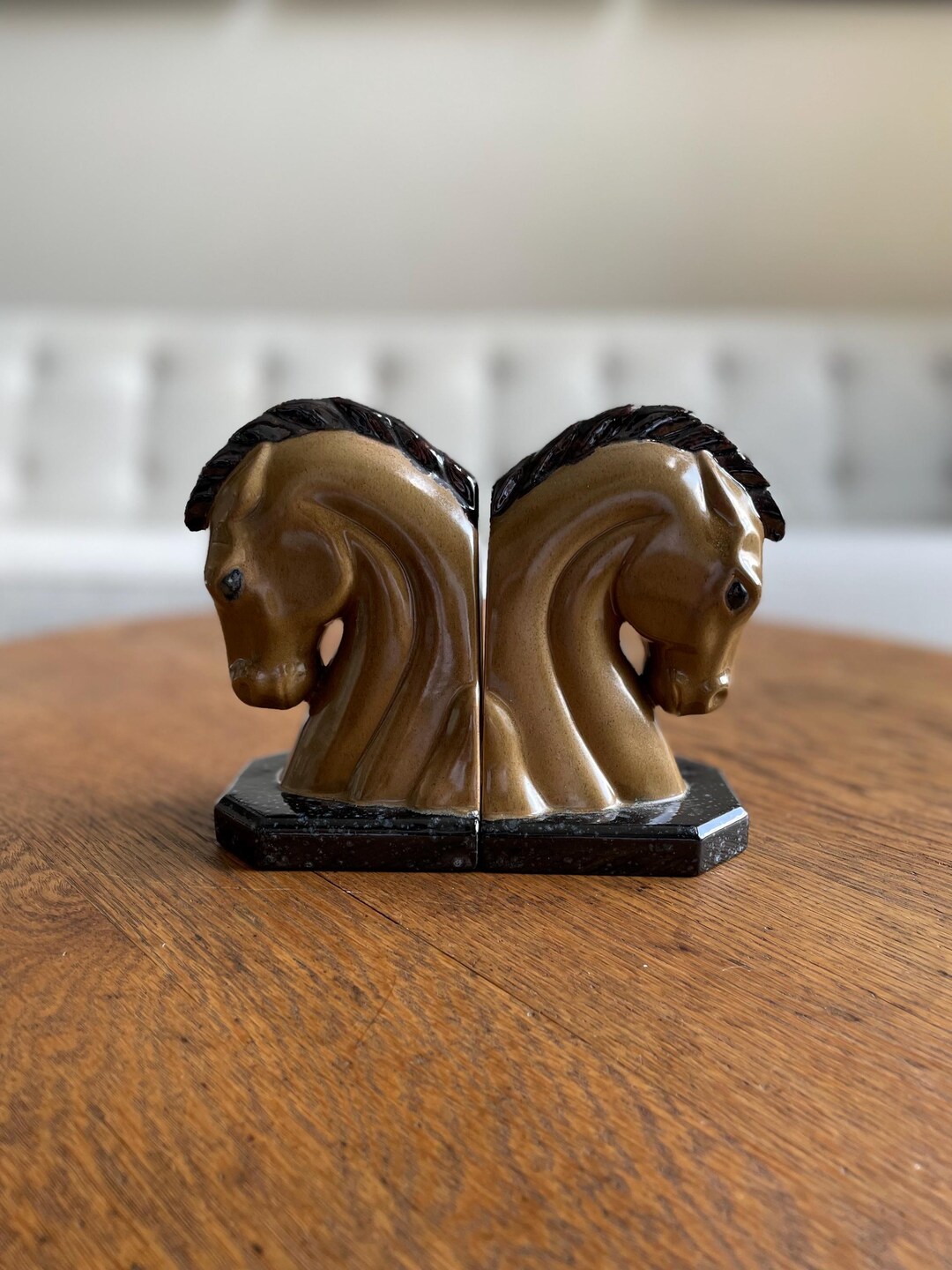 Vintage Ceramic Bookends | Vintage Horse Bookends | Ceramic Bookends ...