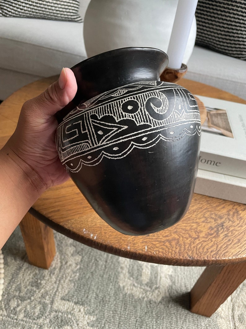Vintage Quinchamali Traditional Chilean Vase Vintage Pottery South ...