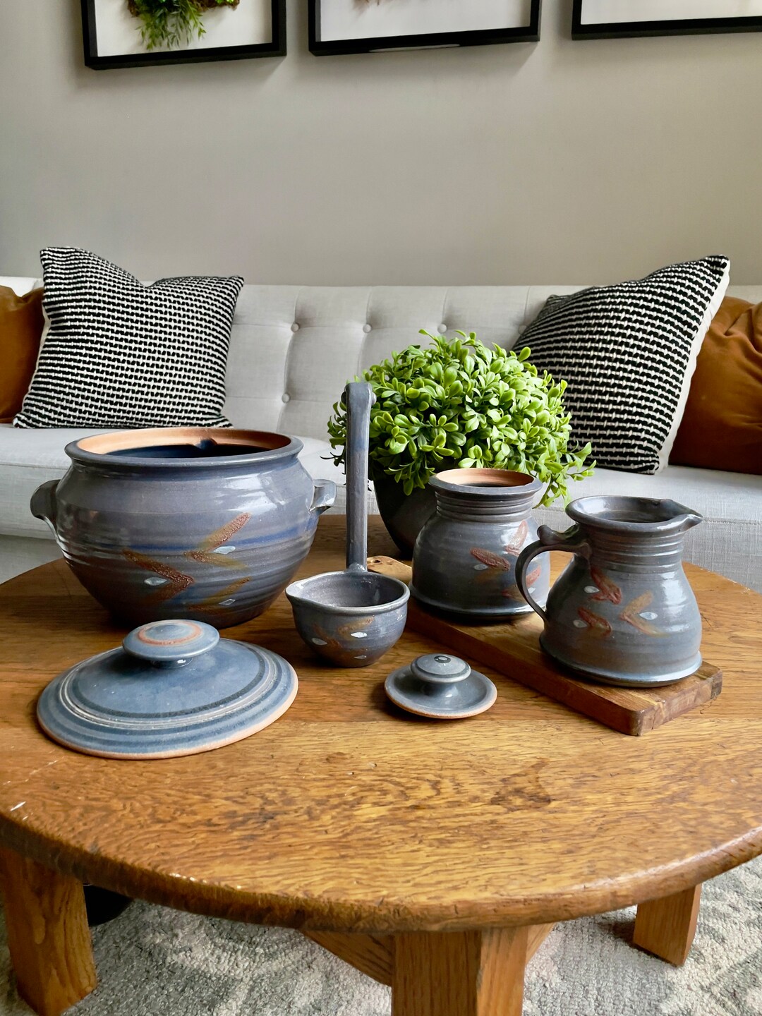 Vintage Studio Pottery | Artist Signed Pottery | Vintage 1960s Glazed ...