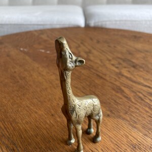 Vintage MCM Brass Giraffe Mother and Child Figurine | Vintage Brass ...