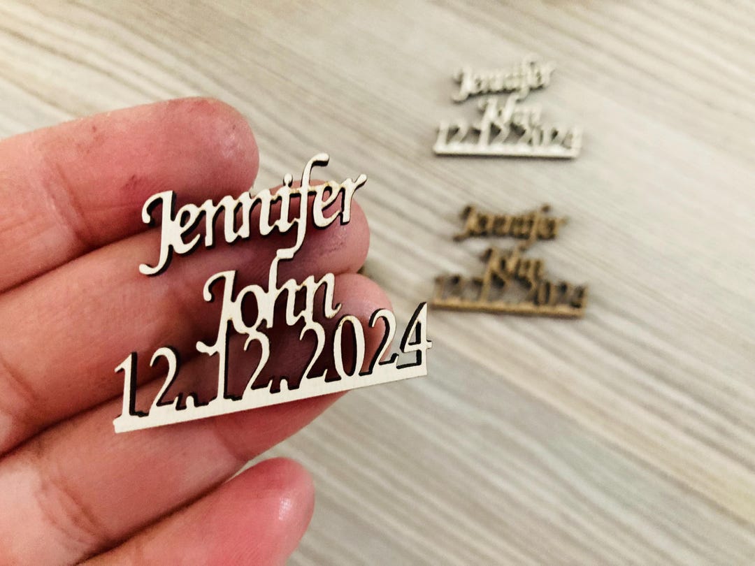 Personalized Wooden Stickers, Wedding Sticker,wooden Stickers ...