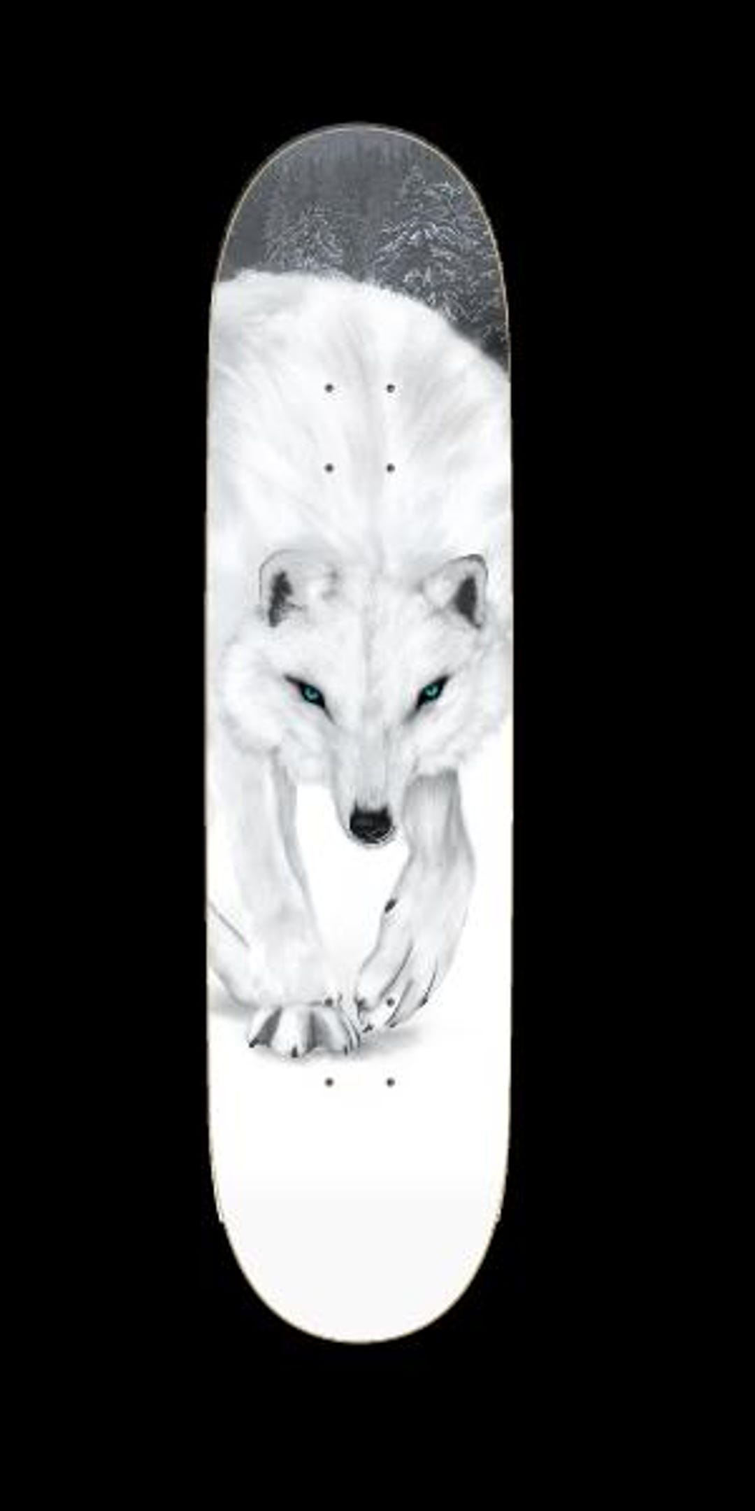 Wolf Skateboard Deck - Etsy