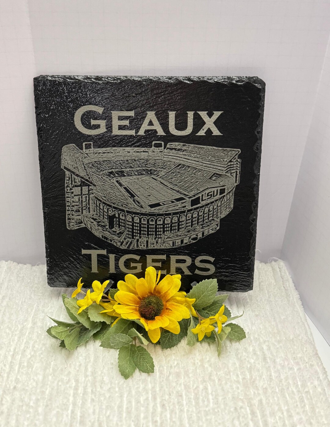 Engraved LSU Slate | Geaux Tigers Stadium Art - Etsy