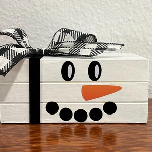 Faux Wood Crate Book Stack, Book Stack, Snowman Book Stack Home Decor ...