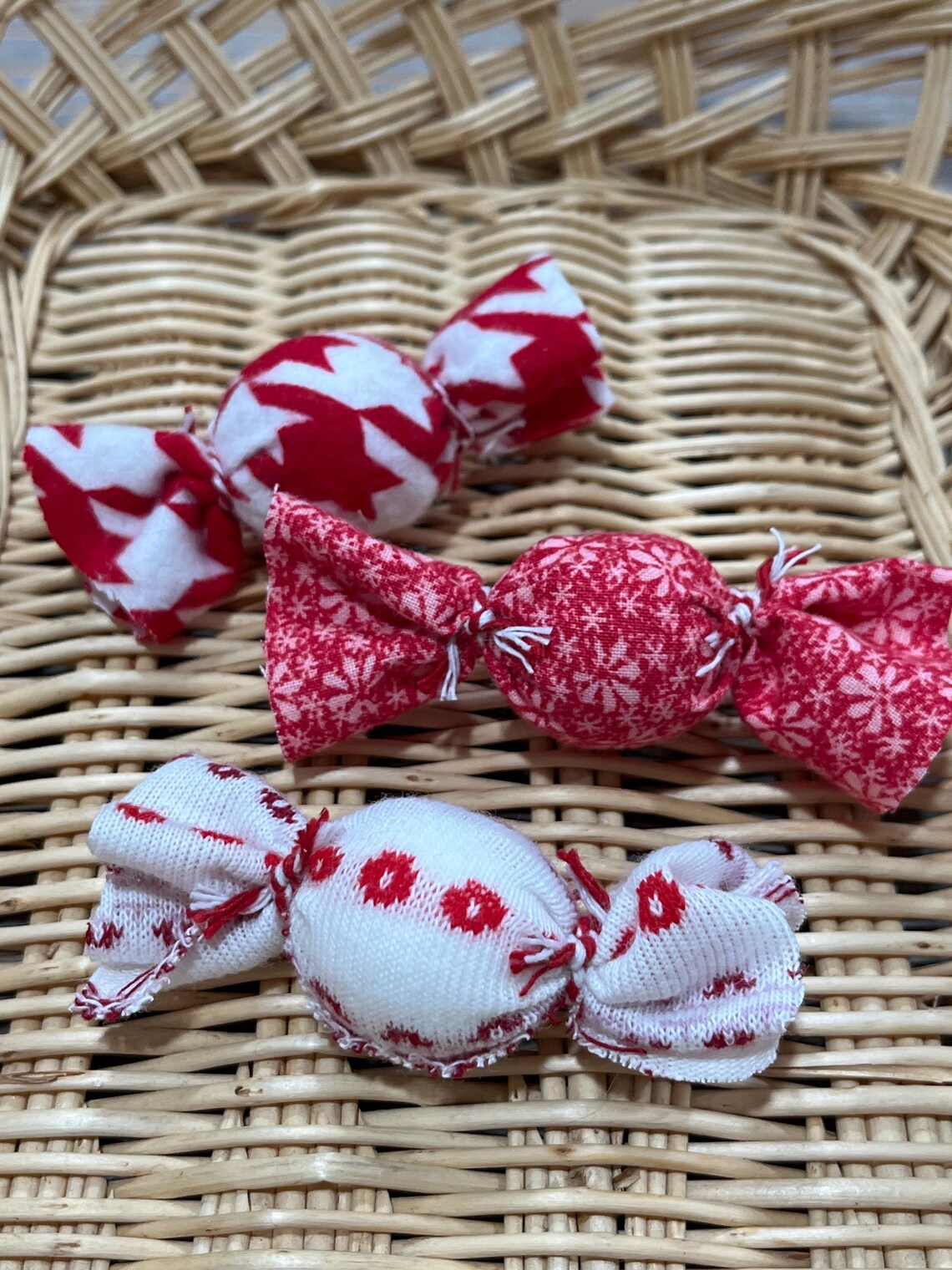 Fabric Candy Gumballs, Bon-bon, Set of 8, Winter Tiered Tray, Winter ...