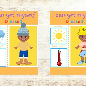 Dress Myself Weather Learning Activity - Choose Weather and Choose ...
