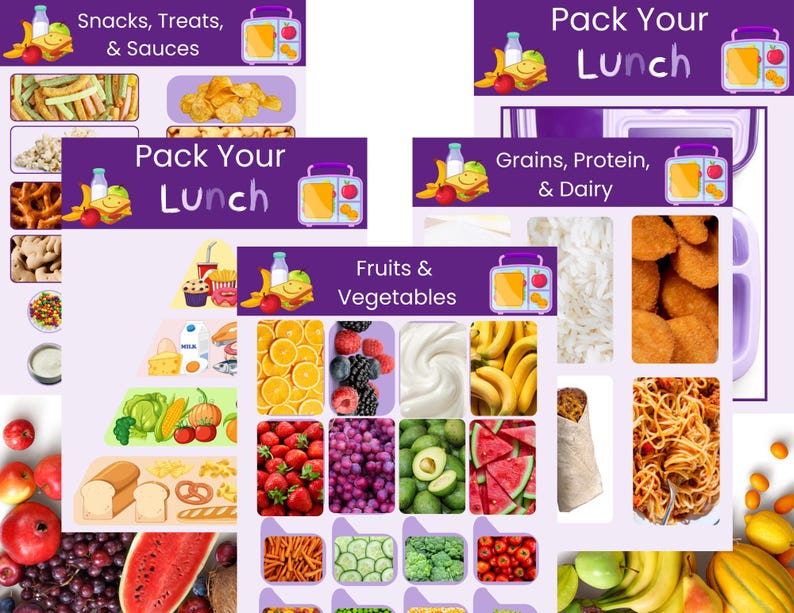 Pack Your Lunchbox Activity for Kids - Preschool, Toddler, Kindergarten ...