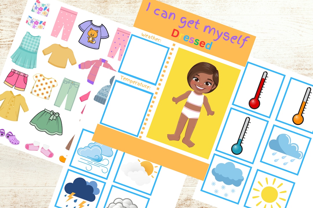 Dress Myself Weather Learning Activity - Choose Weather and Choose ...