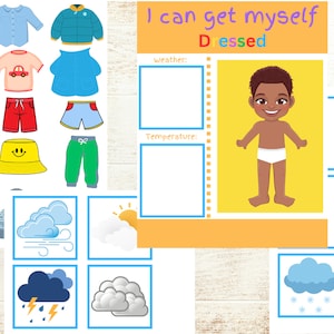 Dress Myself Weather Learning Activity - Choose Weather and Choose ...