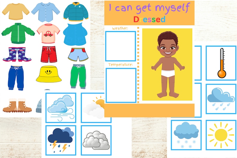 Dress Myself Weather Learning Activity - Choose Weather and Choose ...