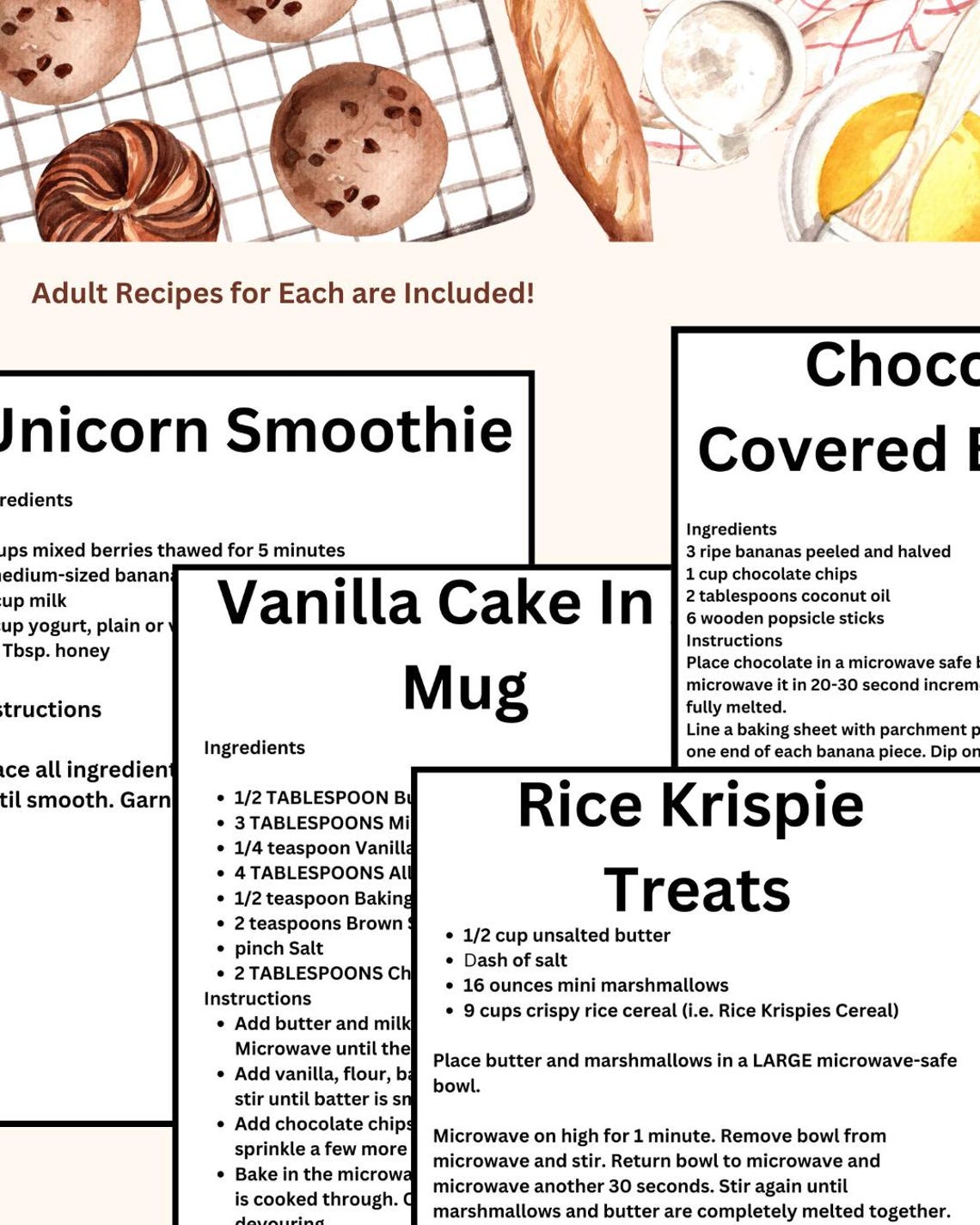 Preschool Recipes for Baking and Cooking, Safe and Visual Toddler ...