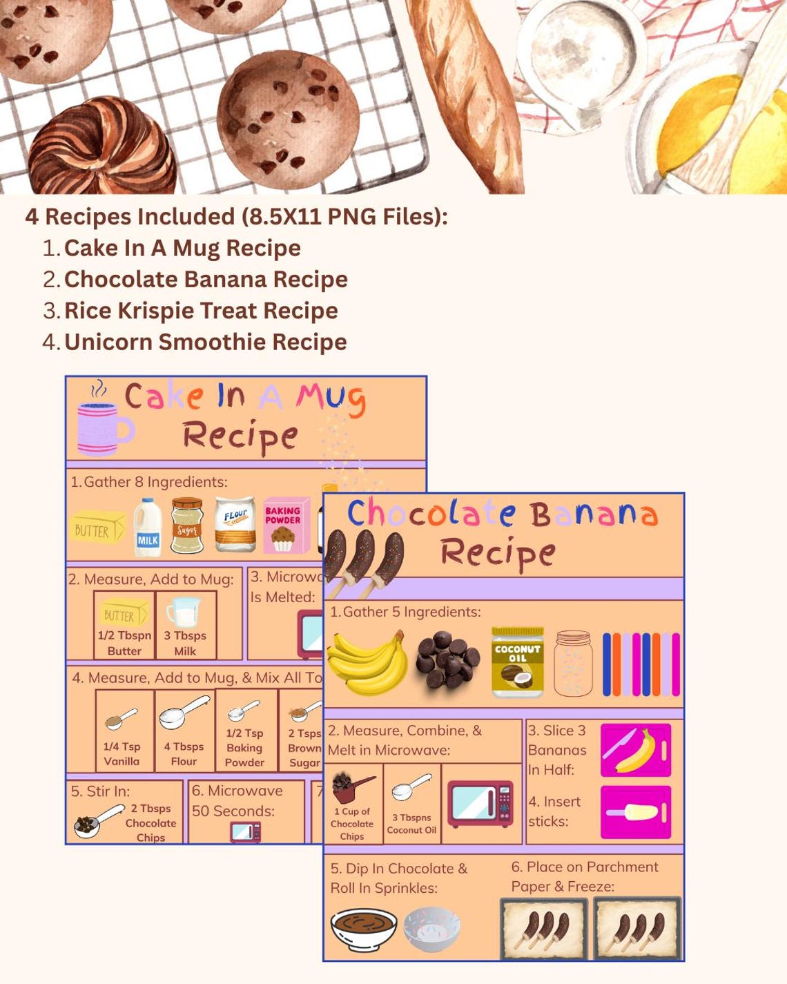 Preschool Recipes for Baking and Cooking, Safe and Visual Toddler ...