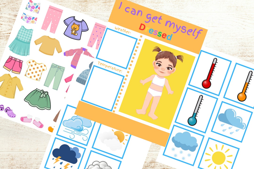 Dress Myself Weather Learning Activity - Choose Weather and Choose ...