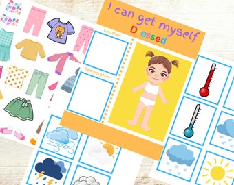 Dress Myself Weather Learning Activity - Choose Weather and Choose ...