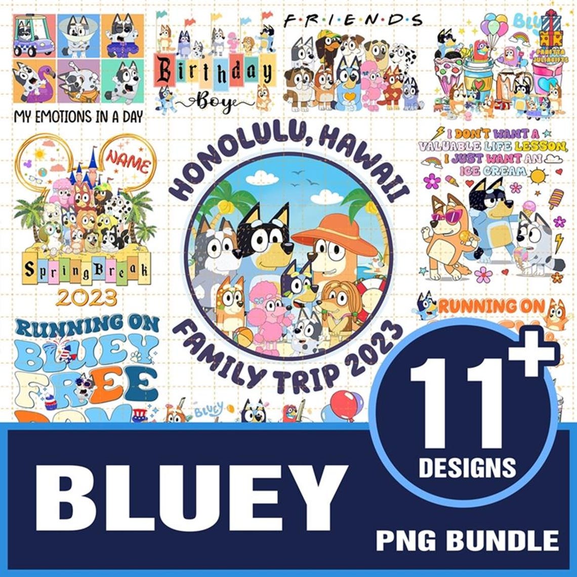 Bluey Family Party Png, Bluey Heeler Instant Download Png, Bluey ...