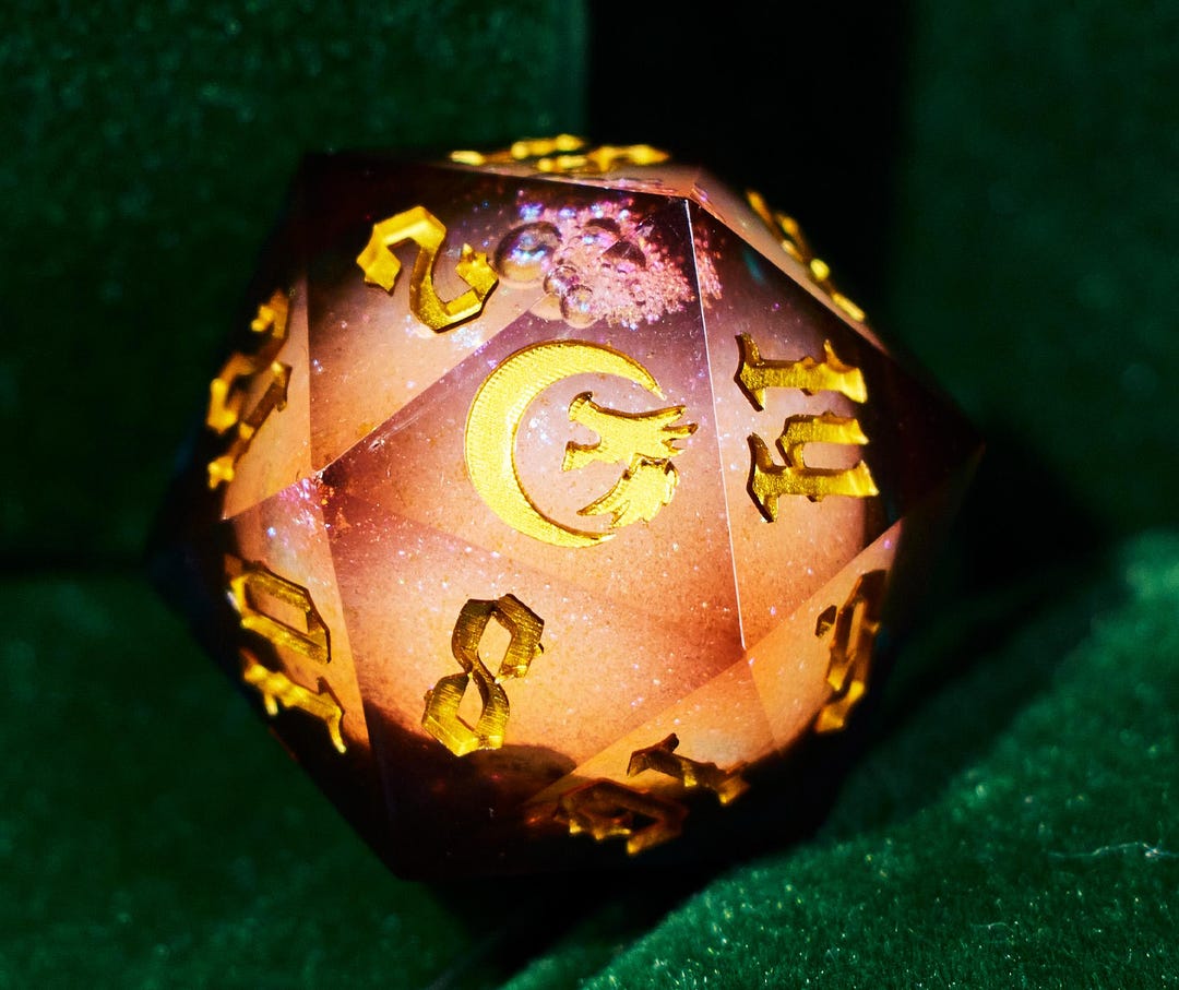 Magic Moon&dragon Liquid Core Dnd Dice Set for Role Playing Games ...