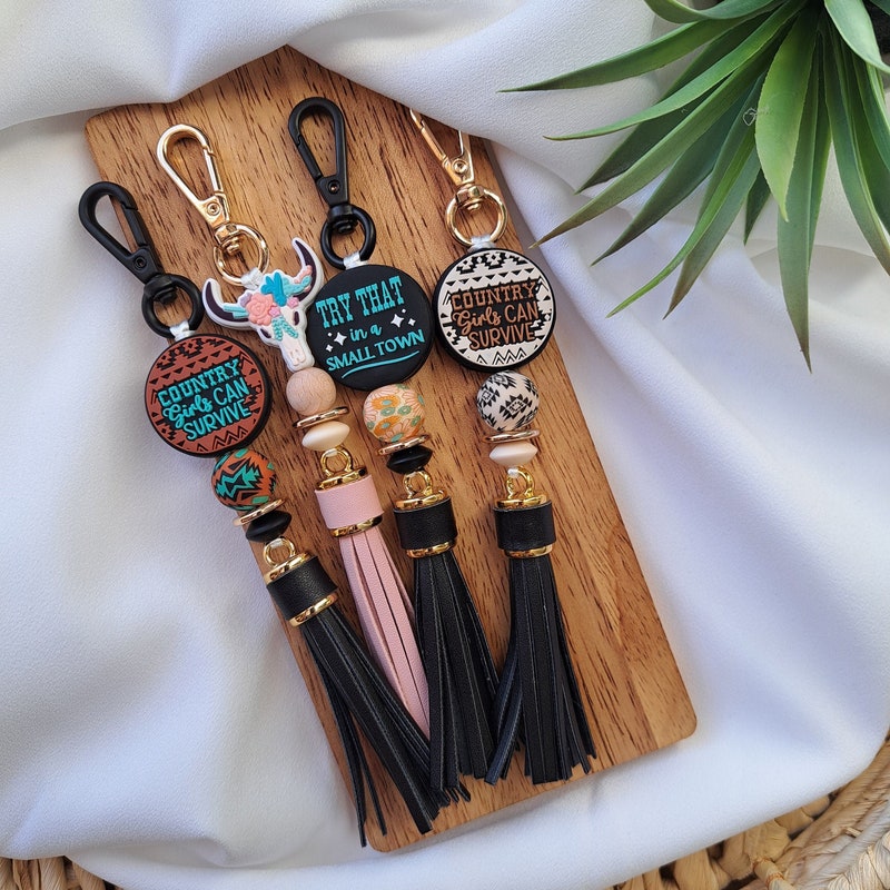 Western Keychains - Etsy