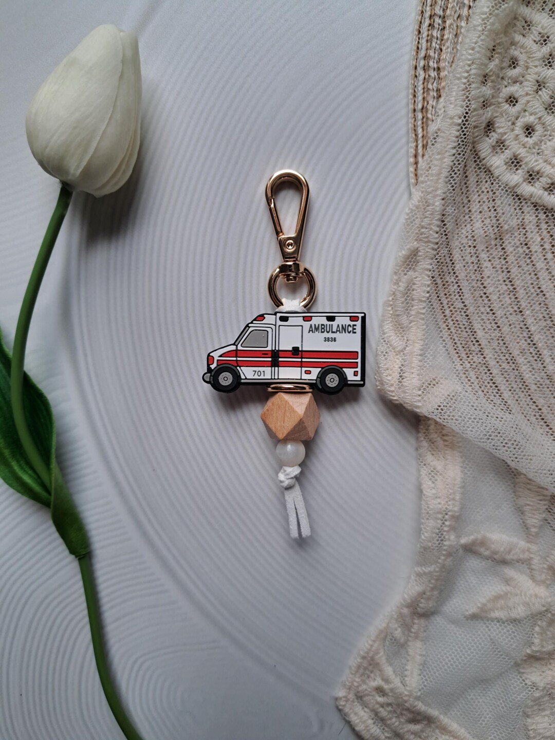 Ambulance Keychain | EMT Keychain | Paramedic Gift | First Responder ...