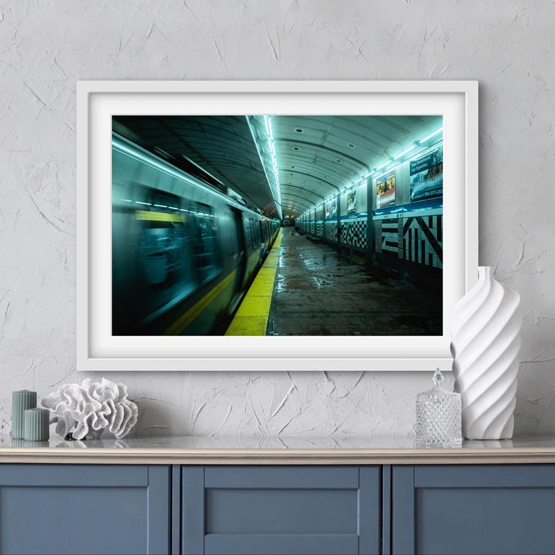 Boston Subway Digital Art - Etsy