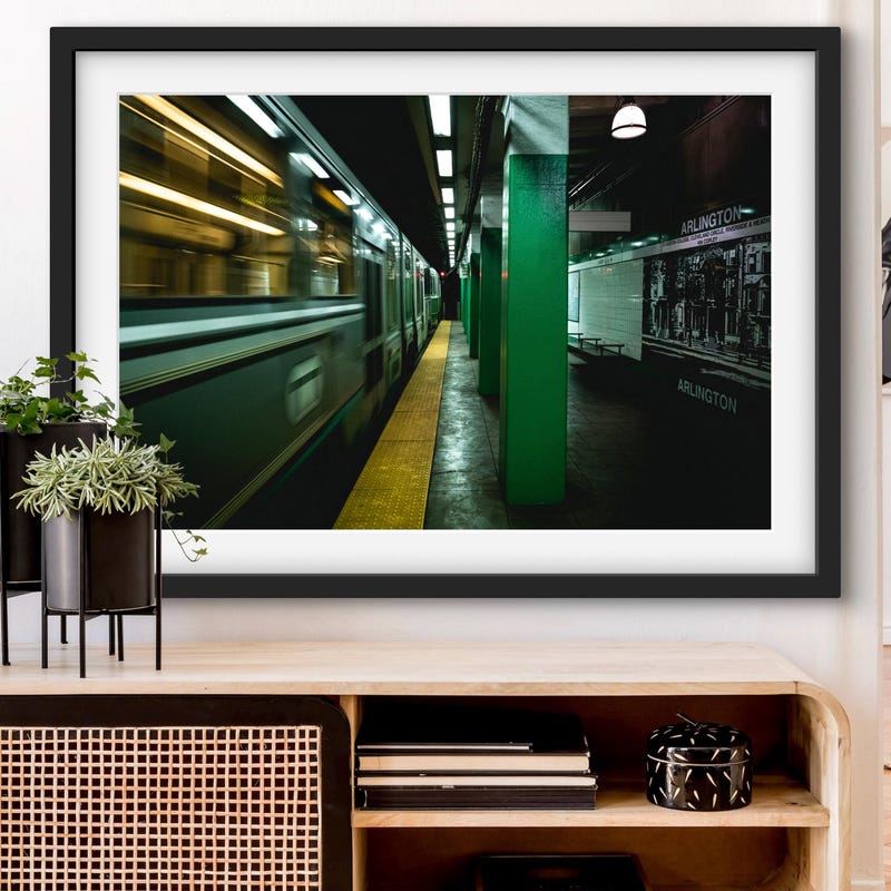 Boston Subway Digital Art - Etsy