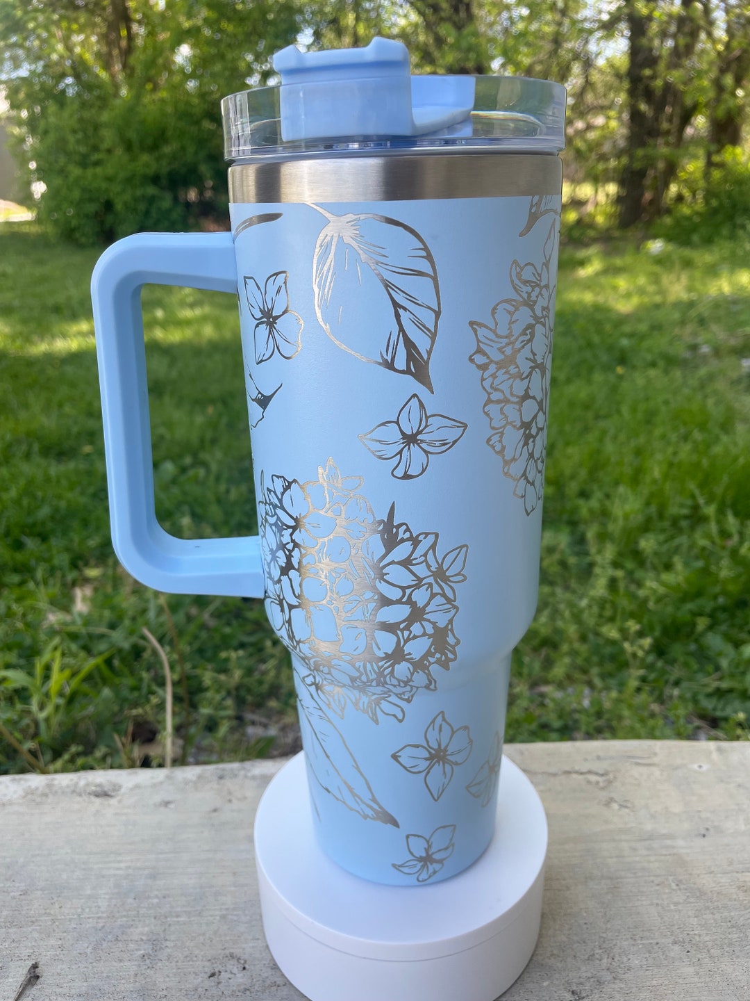 Engraved 40oz Tumbler | Fanley 40oz Tumbler | Floral Tumbler ...