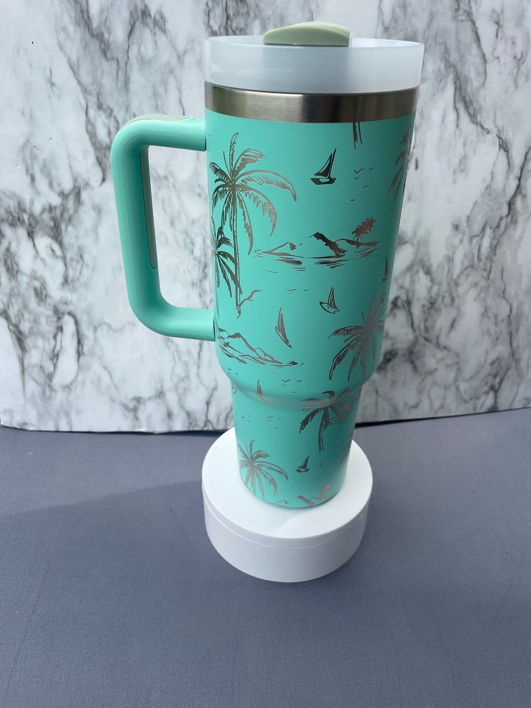 Engraved 40oz Tumbler | Fanley 40oz Tumbler | Hawaiian Ocean Scene ...