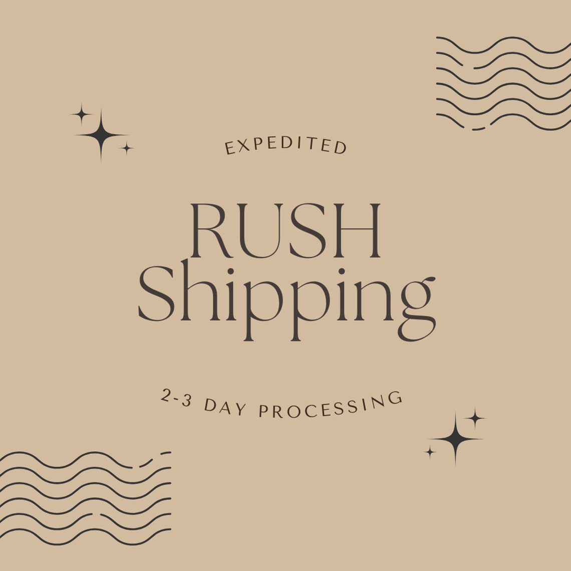 RUSH Shipping Add On - Etsy