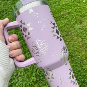 Engraved 40oz Tumbler | Fanley 40oz Tumbler | Aztec Tumbler | Cowgirl ...