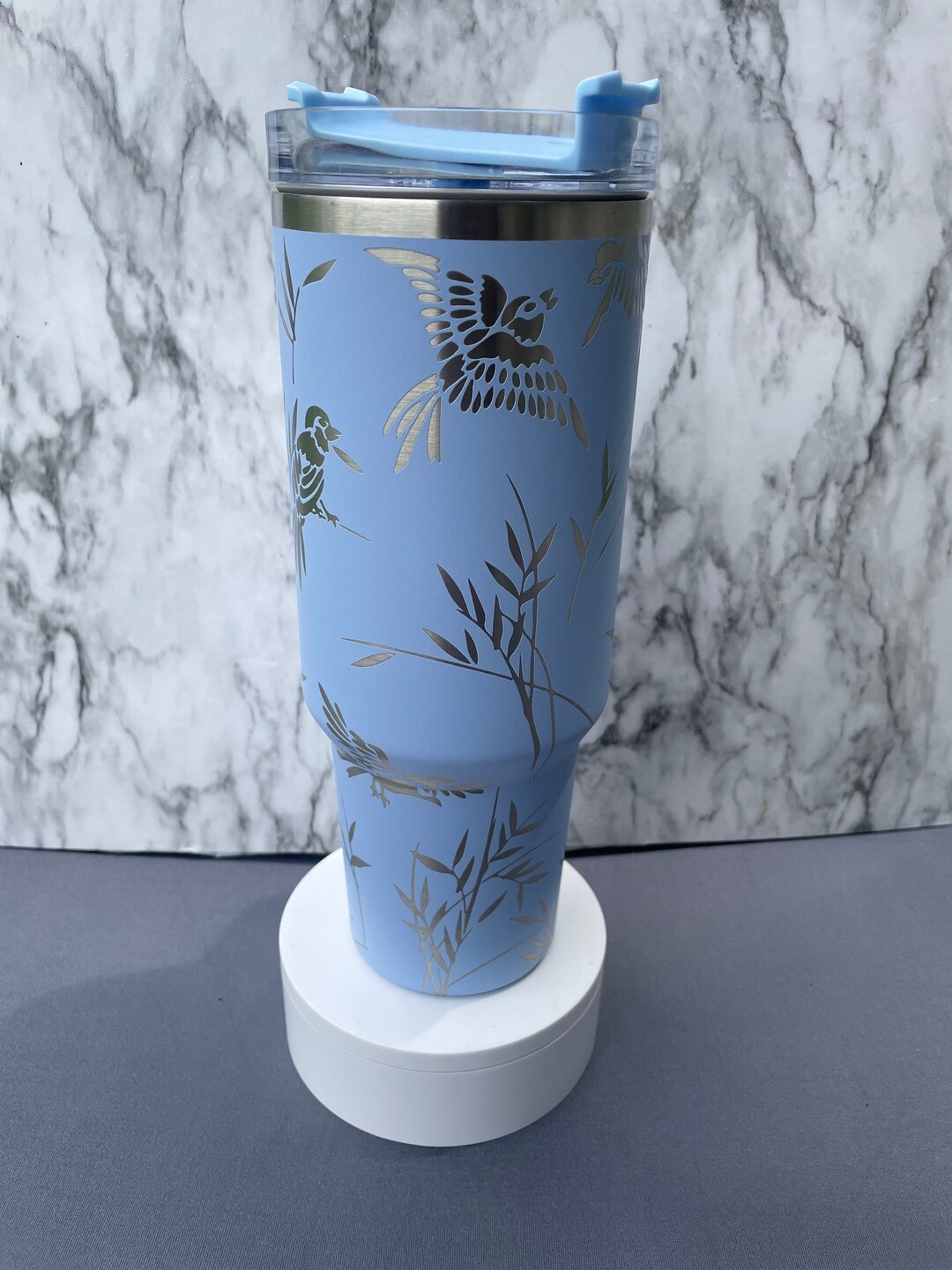 Engraved 40oz Tumbler | Fanley 40oz Tumbler | Bamboo Bird Tumbler ...
