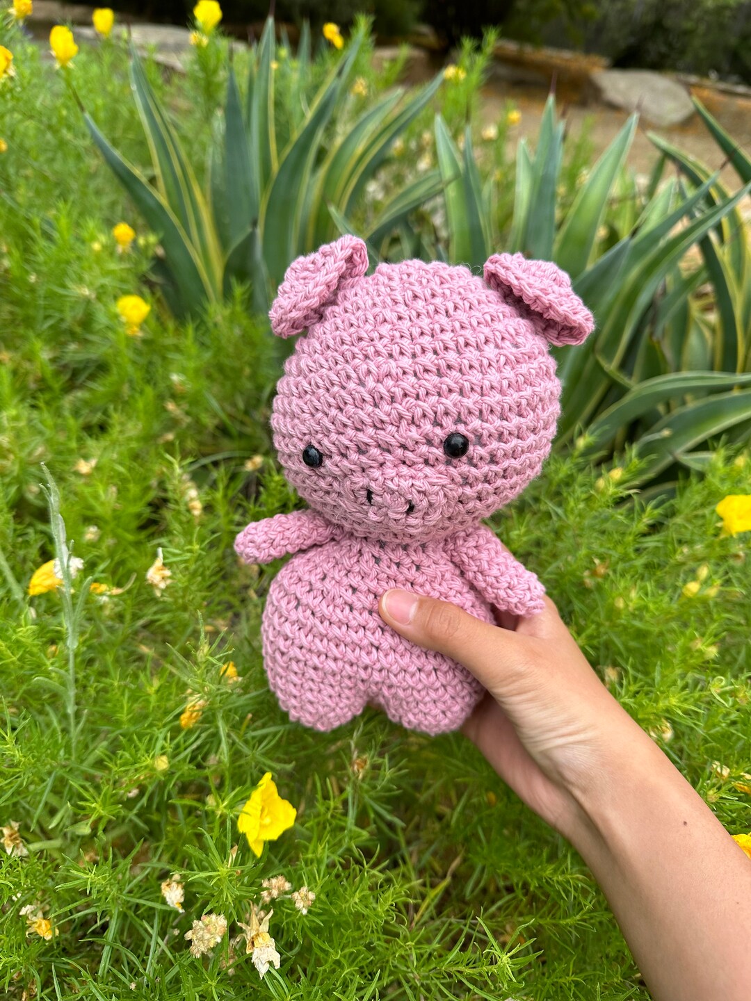 Amigrumi Crocheted Animal Plush Plushy Stuffed Animal Stuffy: Pig - Etsy