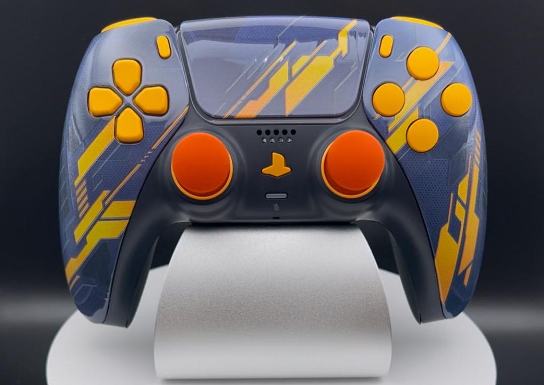 Dark Mecha Glow in the Dark PS5 Controller | 4 Remapable Paddles | 4 ...