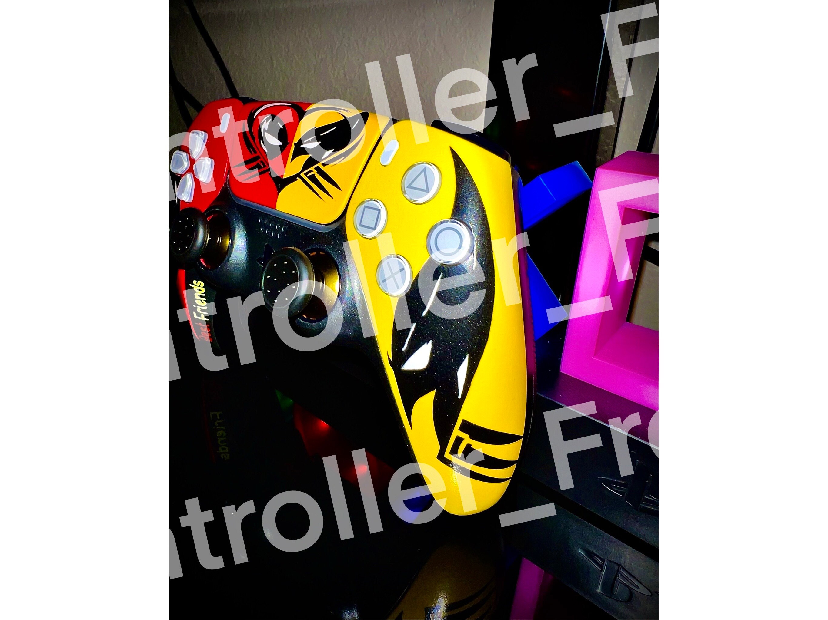 PS5 Deadpool & Wolverine Custom Controller / Scuff Style 4 Extremerate ...