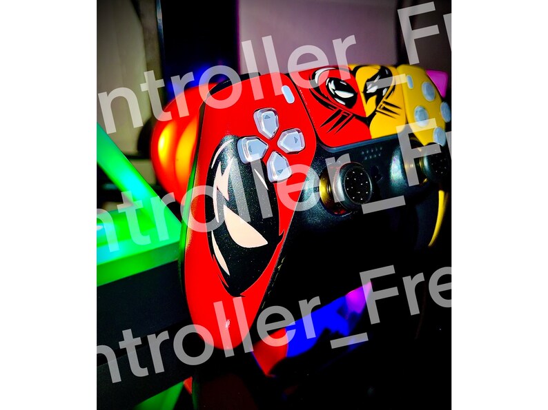 PS5 Deadpool & Wolverine Custom Controller / Scuff Style 4 Extremerate ...