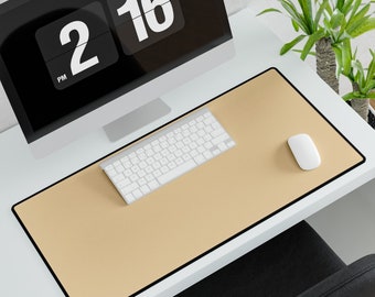 Slate Grey Minimalist Desk Mat - Etsy
