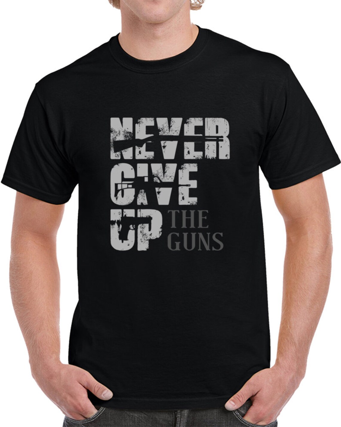 Funny Gun Owner Sayings Never Give up the Guns Gift T Shirt - Etsy