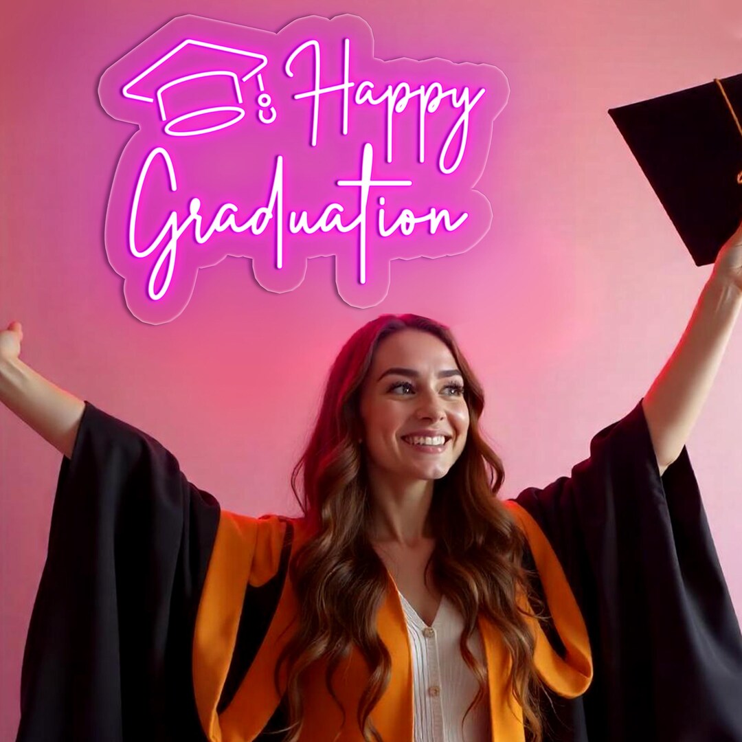 Custom Graduation Neon Sign, Congrats Grad LED Decor - Etsy