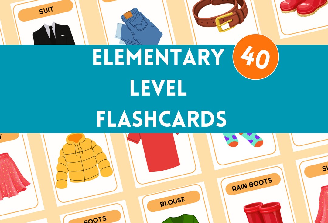 Interactive Kids' Clothing Flashcards Learn-play Instantly - Etsy