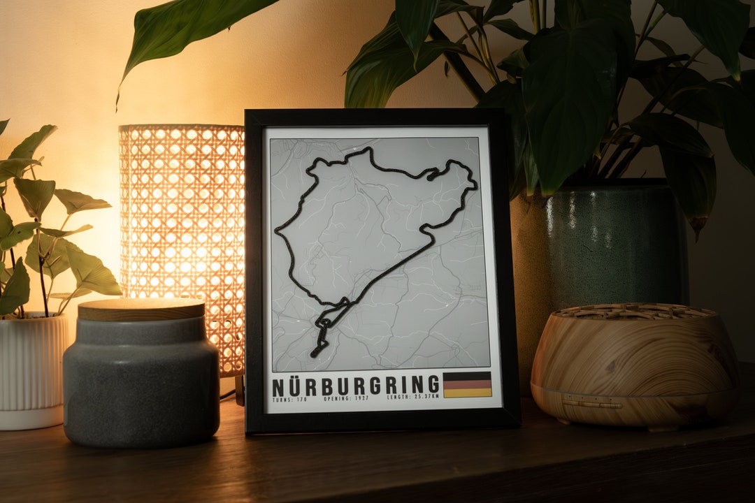 Nürburgring 3D Printed Race Track Poster - Etsy Australia