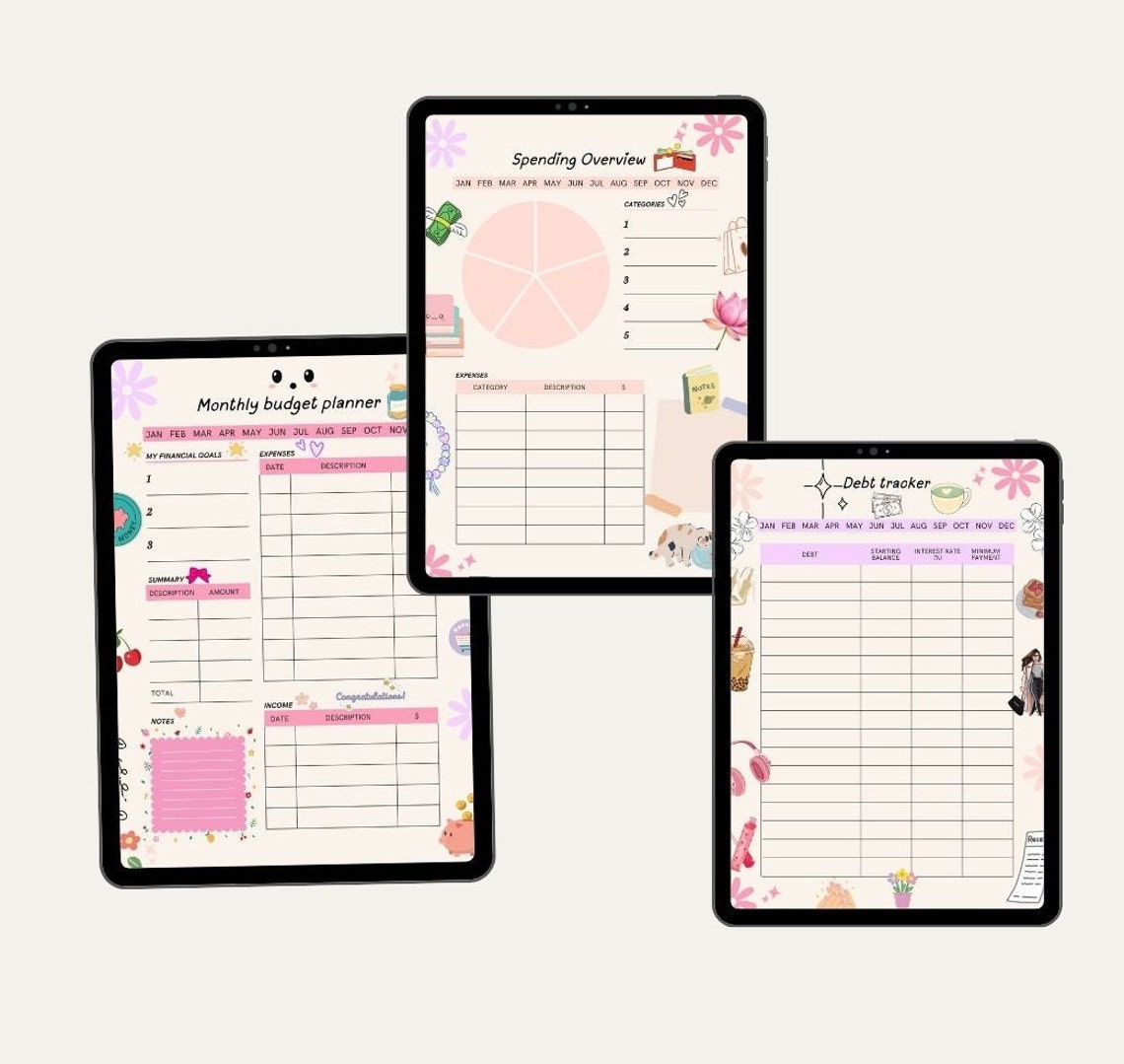 Savvy Finances: Your Ultimate Monthly Digital Budget Tracker - Etsy