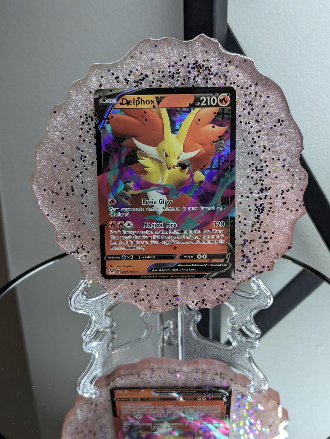 Delphox Pokémon Geode Resin Coaster - Etsy