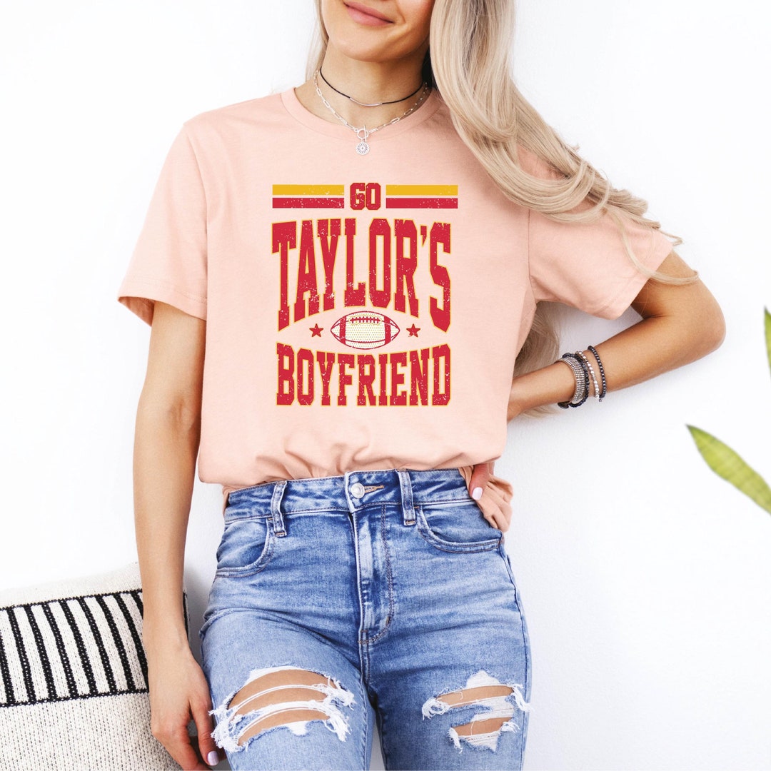 Go Taylors Boyfriend Tee, Kansas Football Inspired Shirt, Colorful ...