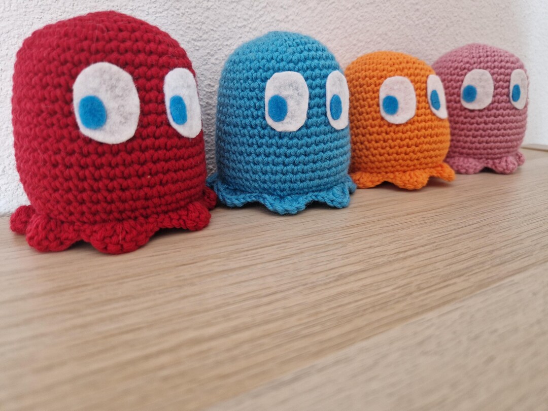 Pac-man Ghosts Crochet Pattern PDF German & English - Etsy