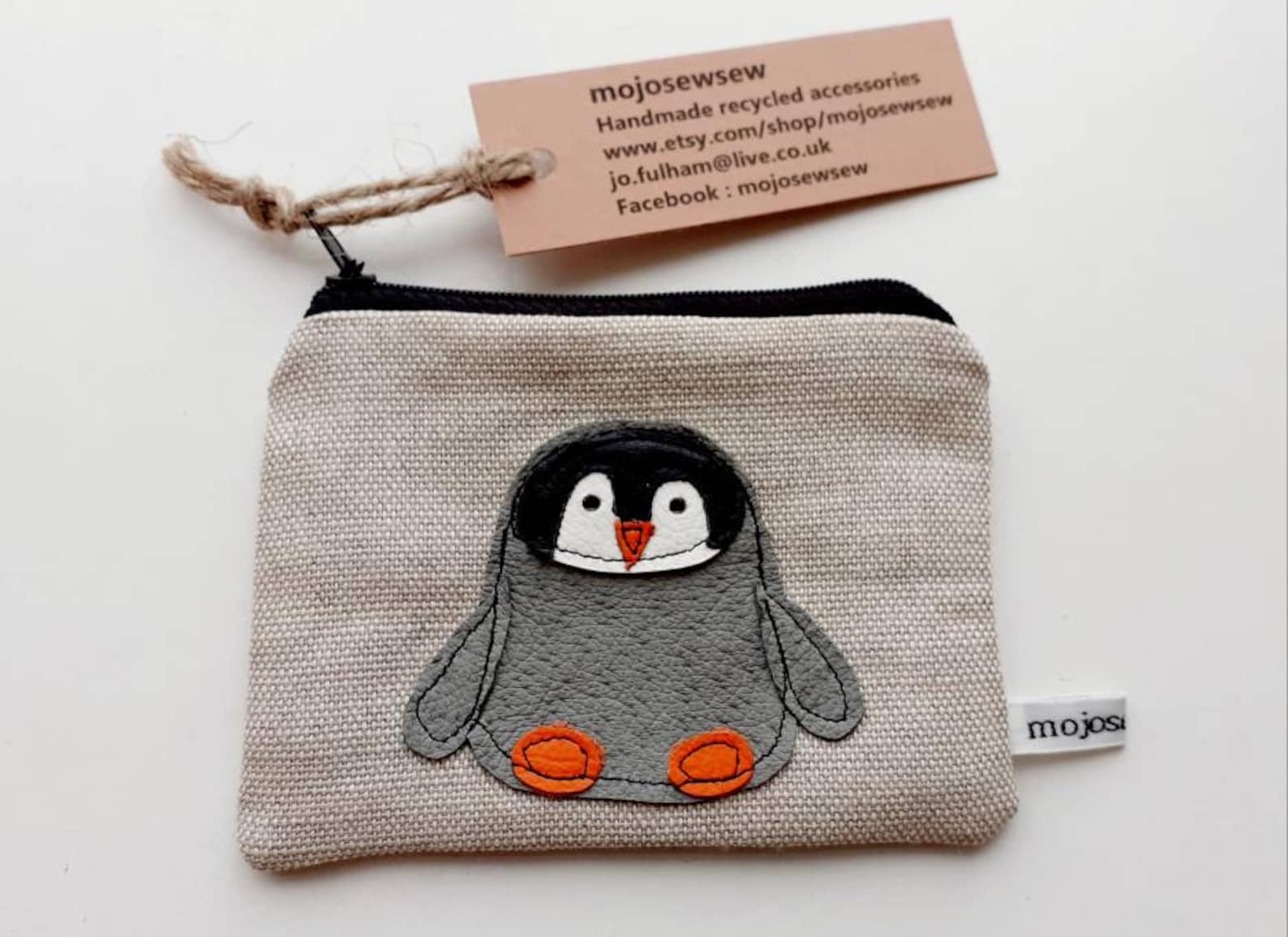 Penguin Coin Purse Penguin Purse Penguin Pouch Natural | Etsy